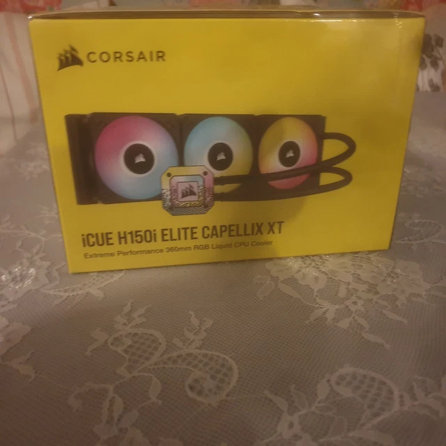 CORSAIR ICUE H150I ELITE CAPELLIX XT 3x120mm Liquid CPU Cooler £62.88 ...