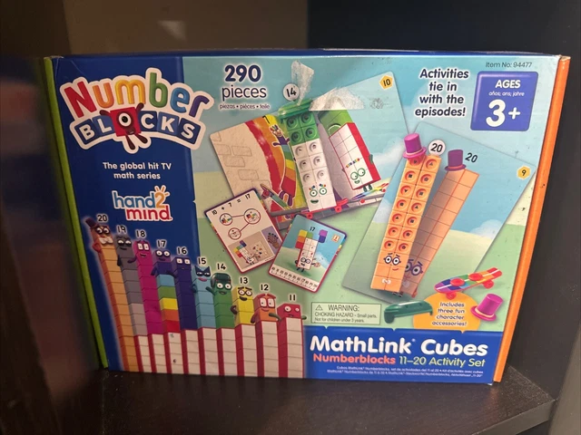 HAND2MIND NUMBERBLOCKS MATHLINK Cubes 11-20 Activity Set, 30 ...