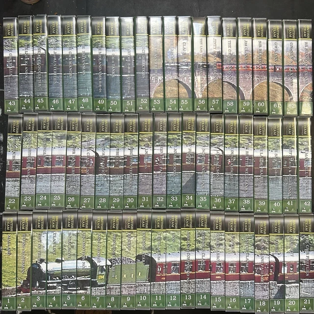 BRITISH STEAM RAILWAYS, Volumes 1 To 63, VHS Video Tapes, Large ...