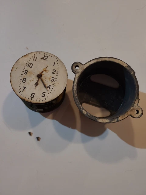 1920S 1930S THE GEO W Borg Corp Electric in dash electric clock old ...