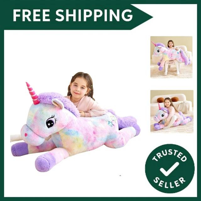 GIANT UNICORN STUFFED Animal Plush Toy,110cm,Large Unicorn Cute Jumbo ...