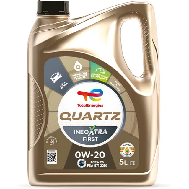 TOTAL QUARTZ INEO Xtra First 0w-20 Advanced Synthetic Engine Oil 5L 5 ...