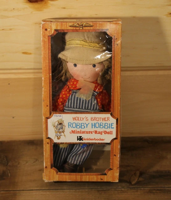 HOLLY HOBBIE ROBBY Holly’s Brother Miniature Rag Doll Knickerbocker In ...