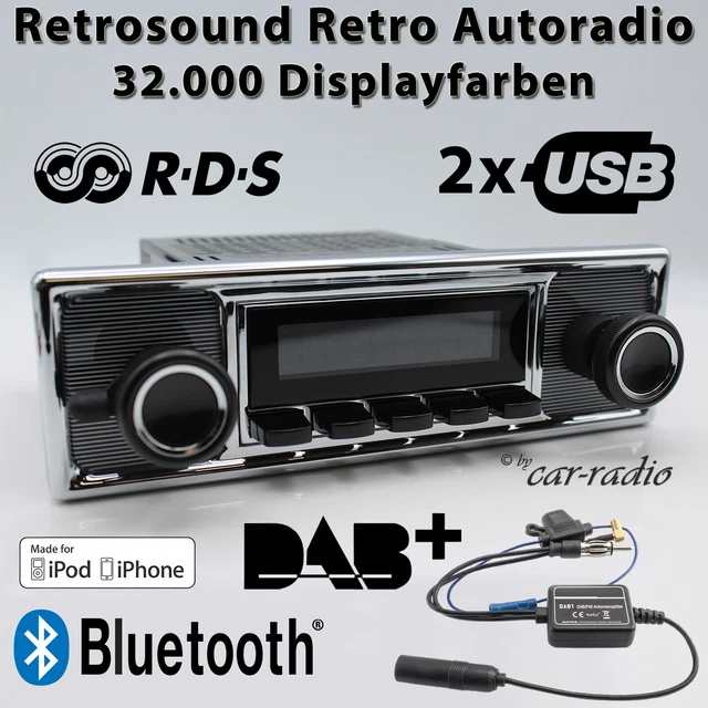 RETROSOUND MOTOR-6DAB BECKER Black Design Retro Autoradio DAB+ ...