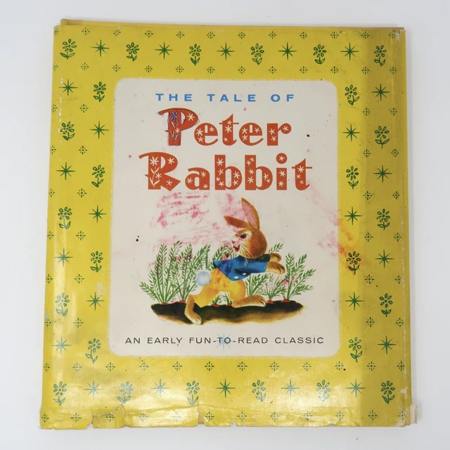 VINTAGE 1961 THE Tale of Peter Rabbit Book w/Graphic Book Cover ...