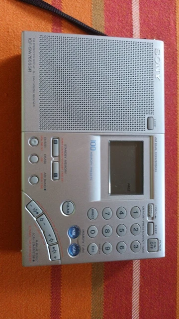 SONY ICF-SW7600GR PORTABLE FM/SW/MW/LW PLL Synthesized World Radio Receiver *VGC £27.00 ...