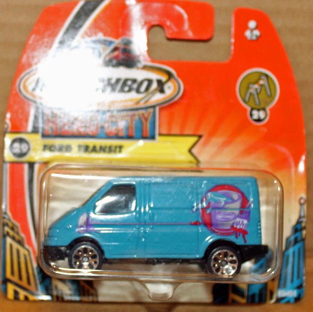 MATCHBOX FORD TRANSIT MK5 Hero city Blue Paint Van £10.00 - PicClick UK