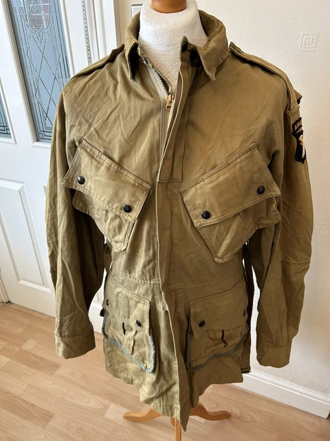 WW2 US AIRBORNE M-1942 Jump Jacket Reproduction D-Day Military Army ...