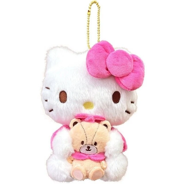 NAKAJIMA SANRIO JAPAN Hello Kitty Hugging Bear Plush Mascot Licensed 6 ...