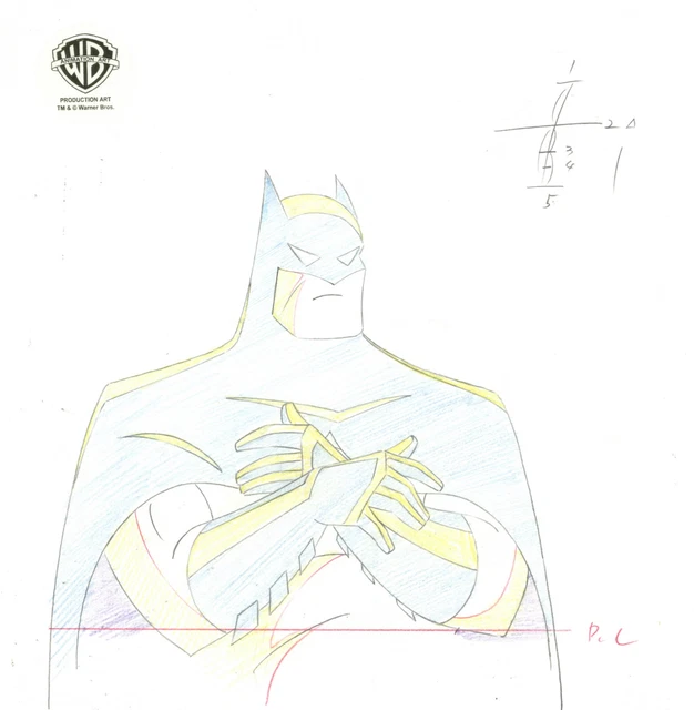 BATMAN ANIMATED SERIES- Original Production Drawing-Batman-Perchance To Dream £266.07 - PicClick UK
