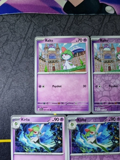 POKEMON CARD PALDEAN Fates Gardevoir Ex Evolution Line Ralts Kirlia ...