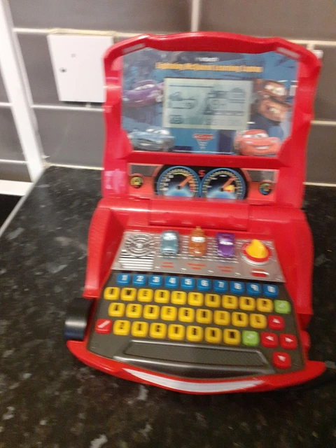 VTECH DISNEY LIGHTNING McQUEEN CARS LEARNING LAPTOP W/ WHEEL MOUSE ...