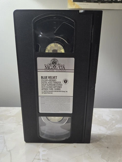 BLUE VELVET VHS Avant Garde Cinema David Lynch Kyle McLaughlin Dennis ...