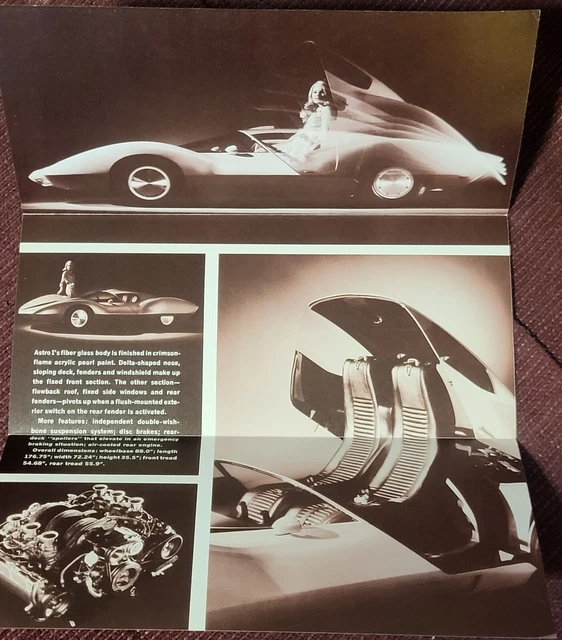 VINTAGE EXPERIMENTAL PROTOTYPE Original Brochure GM Corvair Corvette ...