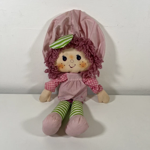 VINTAGE STRAWBERRY SHORTCAKE Rag Doll Raspberry Tart Plush Kenner £39. ...