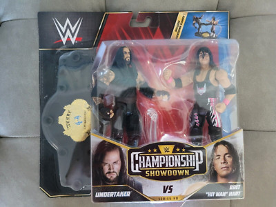 MATTEL WWE CHAMPIONSHIP Showdown Undertaker Bret Hart Series 8 Wrestling Figures £30.40 ...