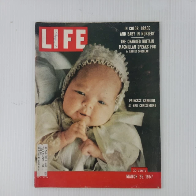 LIFE MAGAZINE MARCH 25 1957 Princess Caroline, Grace Kelly, Cuba ...
