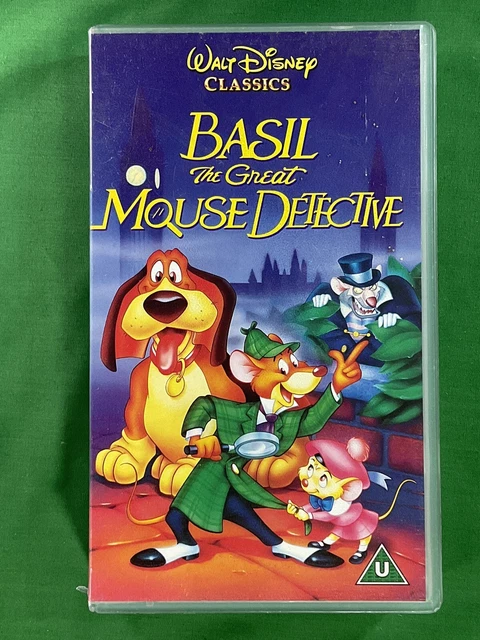 BASIL THE GREAT Mouse Detective, VHS Video, Cert U Disney Animated ...