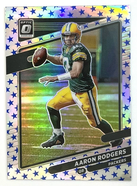 EMOJI AARON RODGERS 2021 Panini Donruss Optic Stars SSP Prizm #90 ...