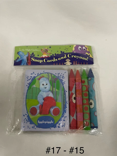 IN THE NIGHT Garden Snap Cards 2007 Very Rare!! Brand new Inc crayons ...