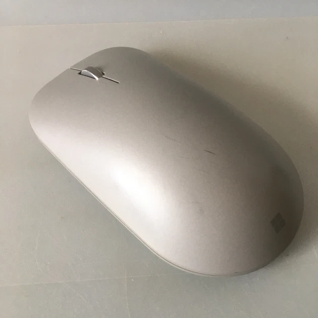 MICROSOFT SURFACE GREY Smart PC Mouse Modern Mobile Bluetooth Wireless ...