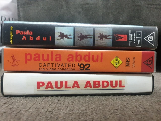 3 X PAULA Abdul rare VHS Video Tapes Australian. PAL Format. Music ...