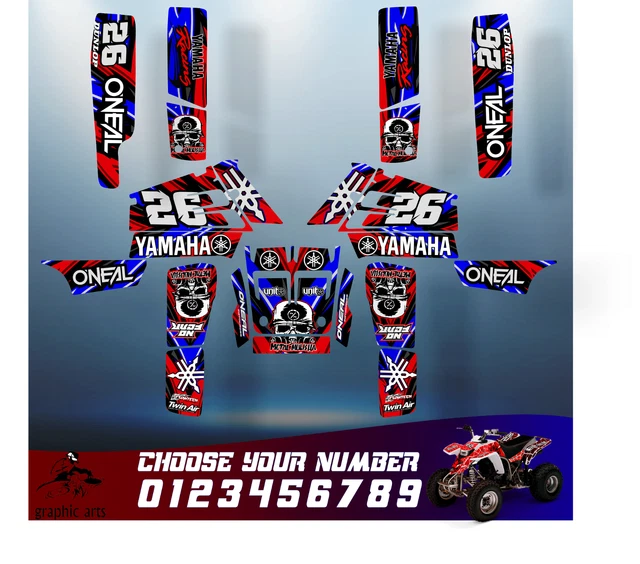 YAMAHA BANSHEE 350 full graphics kit stickers decals atv £142.21 ...