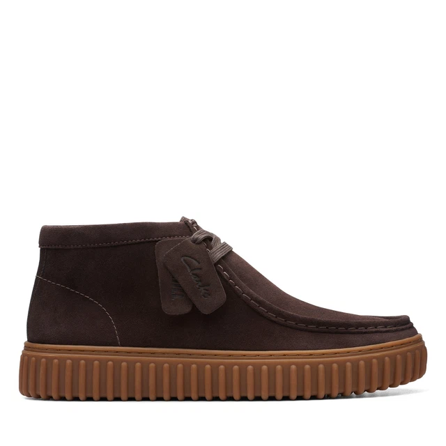 CLARKS MENS TORHILL Hi Brown Suede Casual Boots Shoes £83.58 - PicClick UK