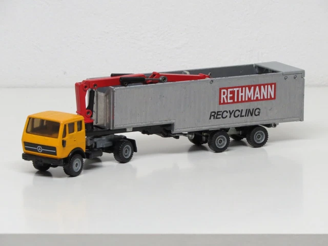 SIKU 3723 &RETHMANN Recycling", SIKU Werbemodell, Siku Mercedes LKW mit ...