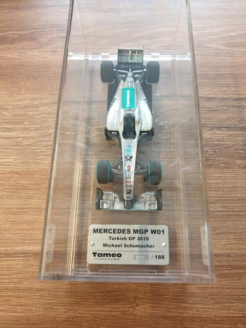 TAMEO TB034 MERCEDES AMG F1 W01 Michael Schumacher GP Turkey 2010 1:43 ...