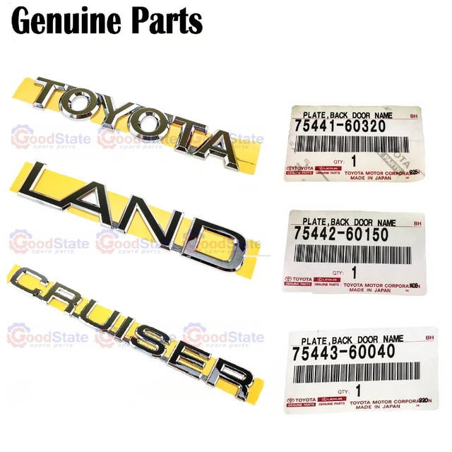GENUINE TOYOTA LANDCRUISER HZJ105 HDJ101 TOYOTA LAND CRUISER Badge ...