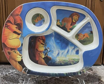 HTF VNTG THE Lion King 2 Simba’s Pride Melamine Dish Dinnerware Divided ...
