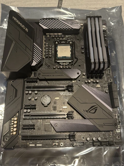 ASUS ROG MAXIMUS XI Hero (Wi-Fi) Motherboard i9 9900k 32Gb 3600mhz Ram Bundle £496.32 - PicClick UK