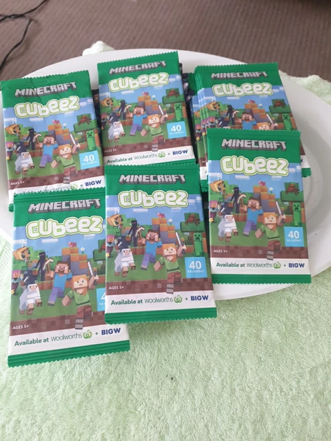 103 PACKETS NEW Minecraft Cubeez 2025 Woolworths Cards $100.00 ...