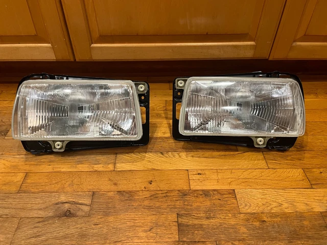 VW MK2 E-CODE Aero Headlight Set Jetta Golf GTI 1985-1992 Volkswagen A2 ...