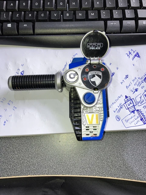 POWER RANGERS SPD Blue Omega Morpher Bandai 2005 MMPR Working £11.95 ...