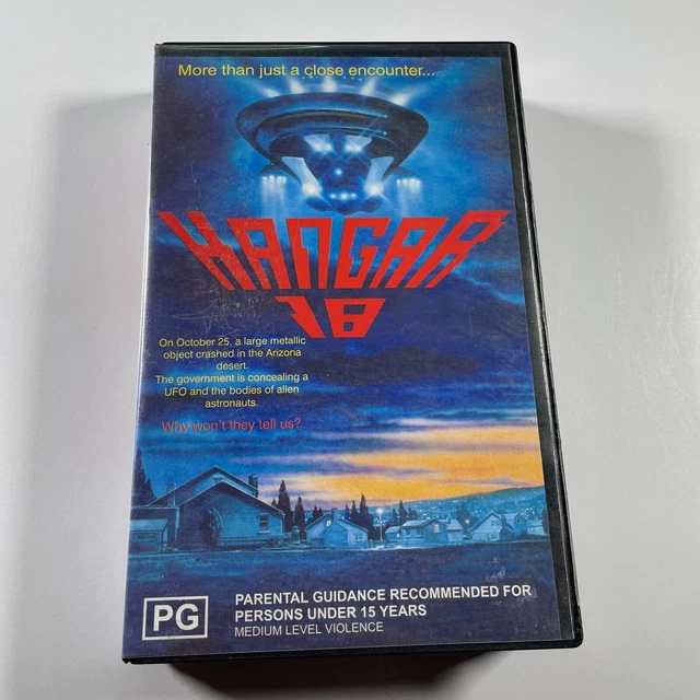 HANGAR 18 VHS (Big Box ExRental) $29.99 - PicClick AU