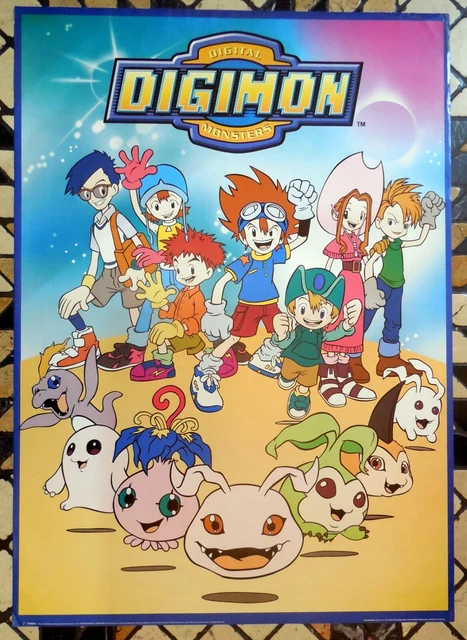 VINTAGE LARGE 24X35& POSTER DIGIMON DIGITAL MONSTERS GB POSTER 2000 ...