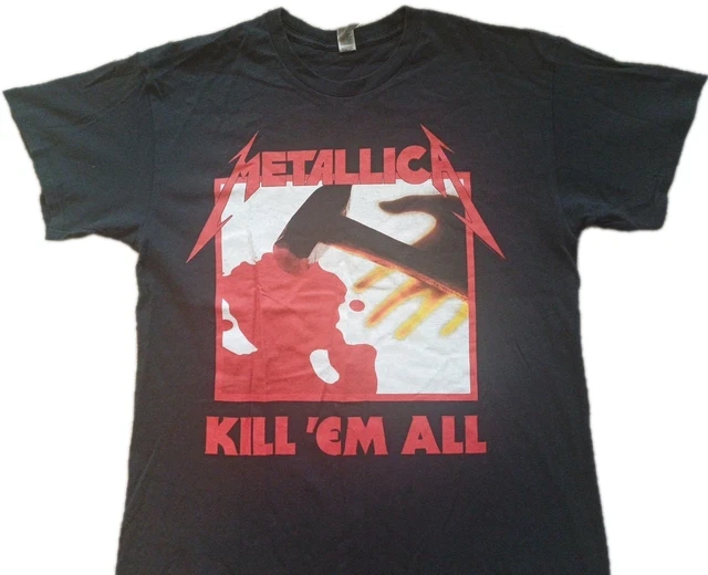 METALLICA KILL 'EM All T-Shirt Mens Black Album Cover 1983 Thrash Speed ...