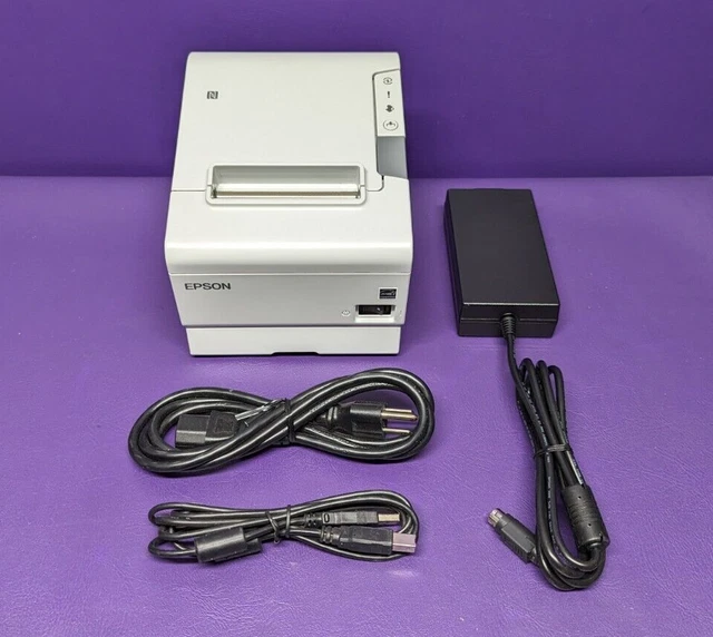 EPSON THERMAL RECEIPT Printer w/ Power Supply TM-T88VI M338A 051 $200. ...