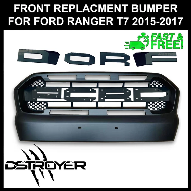 REPLACEMENT RAPTOR STYLE Front Grill For Ford Ranger T7 Wildtrak 2015 ...