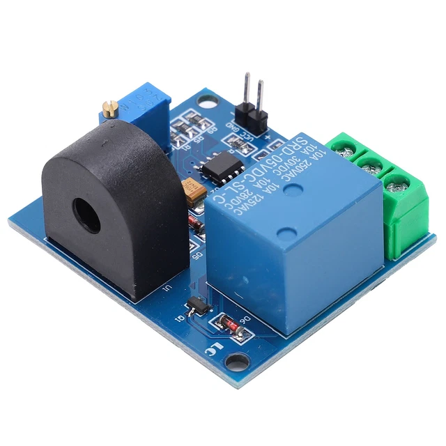 CURRENT SENSOR MODULE PCB 5V Relay AC Overcurrent Protection Detection ...