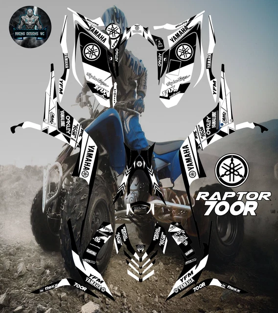 YAMAHA RAPTOR 700R full graphics kit 2006 2012 THICK AND HIGH GLOSS £95 ...