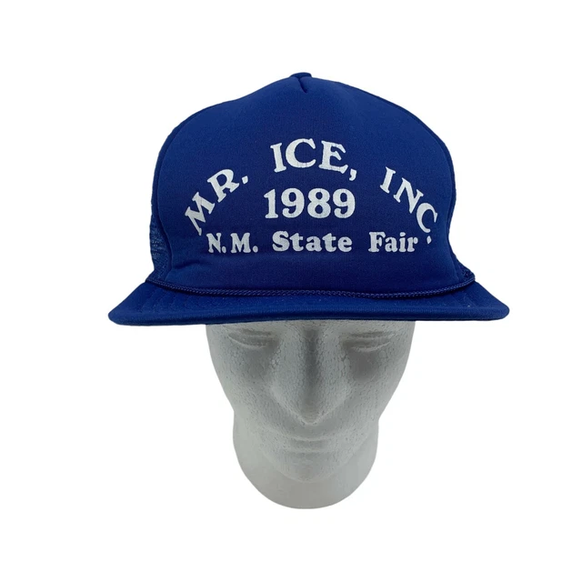 VINTAGE MR. ICE New Mexico State Fair 1989 Hat Men's Size Snapback Mesh ...