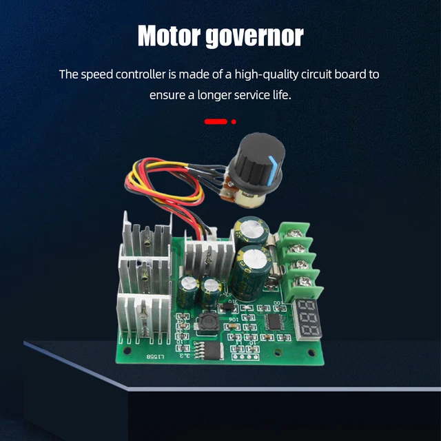 DC6-60V VOLTAGE REGULATOR 6V 12V 24V 36V 48V 30A PWM Speed Control ...