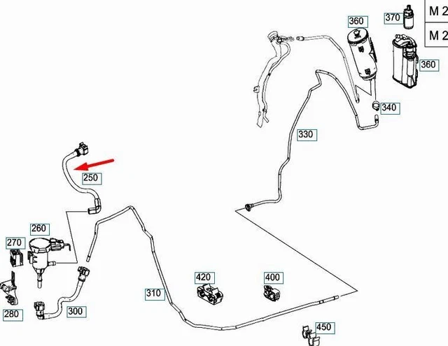 MERCEDES-BENZ C-CLASS W205 Purge Line A2054710115 New Genuine $48.46 ...