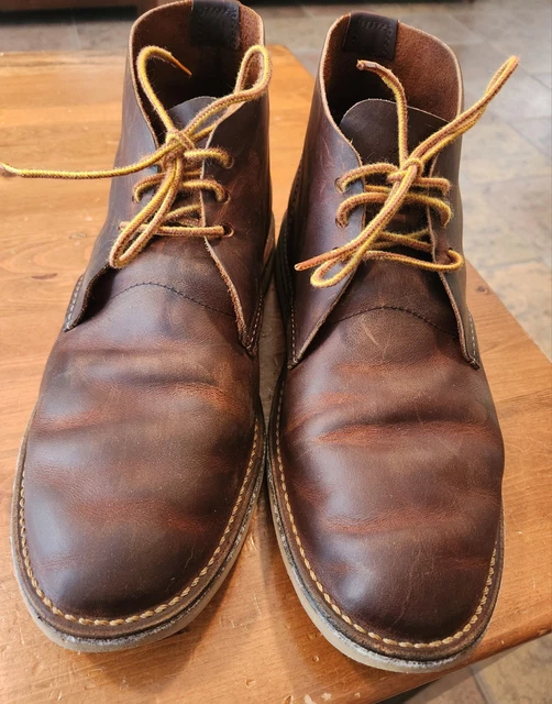 RED WING WEEKENDER 3322 Men's Copper Leather Chukka Boot - Size 10.5 £0 ...