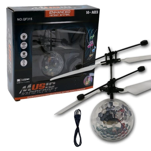 FLYING LED HOVER Float Music Auto-induction Remote Helicopter UFO £8.41 ...