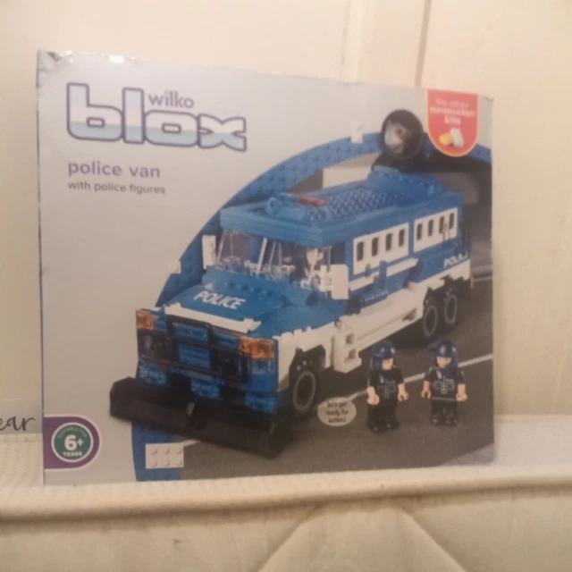 WILKO BLOX BRICKS Police Riot Van With Figures 🚨 Boxed £10.00 - PicClick UK