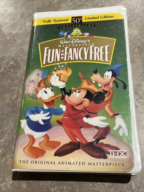 FUN AND FANCY Free: 55th Anniversary Walt Disney's Masterpiece VHS ...